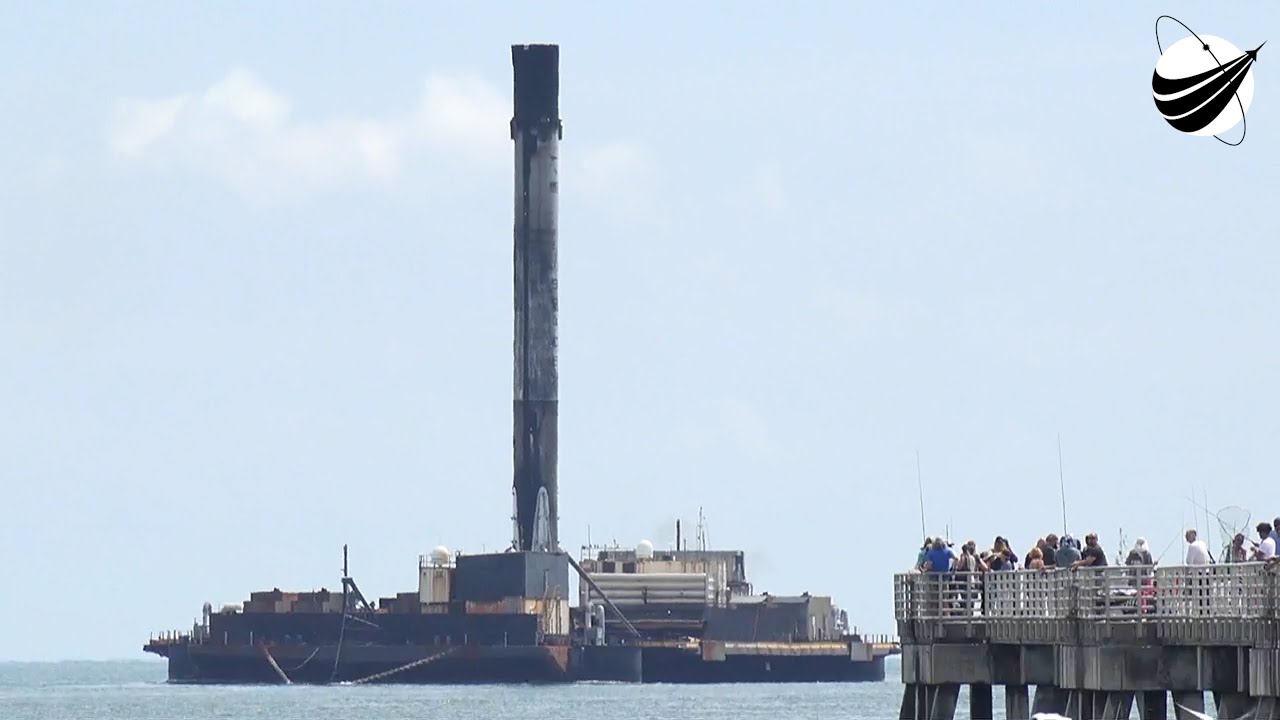 SpaceX - Inspiration 4 - Booster Return To Port 09-19-2021 - YouTube