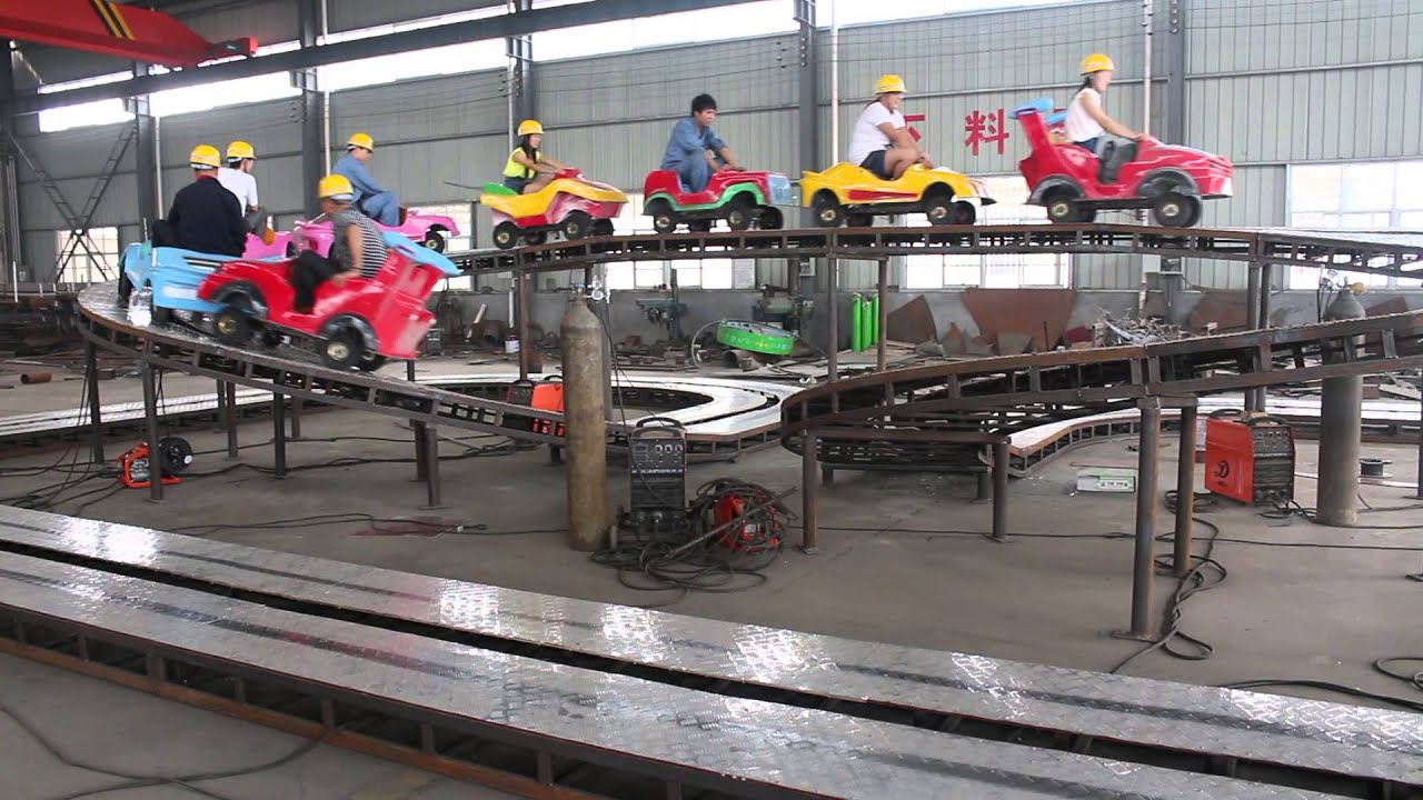 Children Climbing Car/mini coaster ride for sale test in factory - YouTube