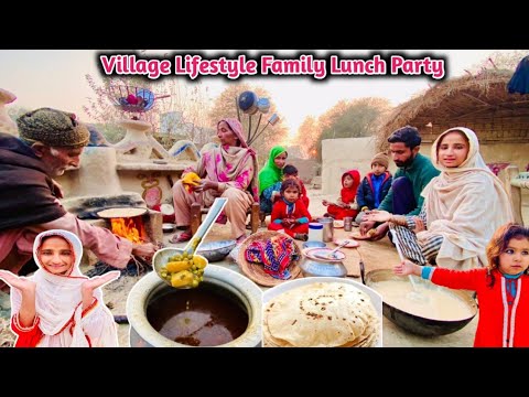 Village Lifestyle Family Lunch Party 🥳 || Happy village family - YouTube