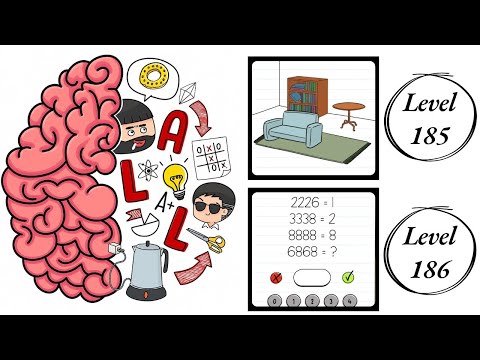 Brain Test All Star : Level 185 , 186 – How to Solve? (Walkthrough)