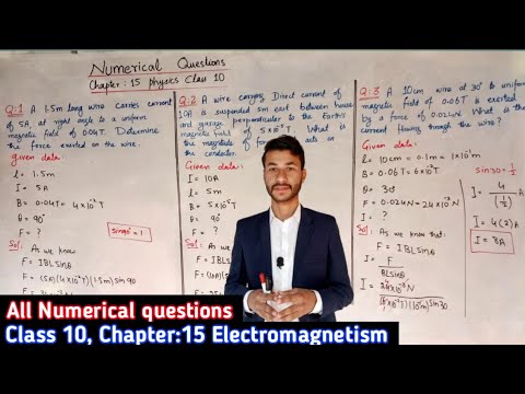 All solved Numericals of Chapter 15. Physics class 10 (KPK Board ...