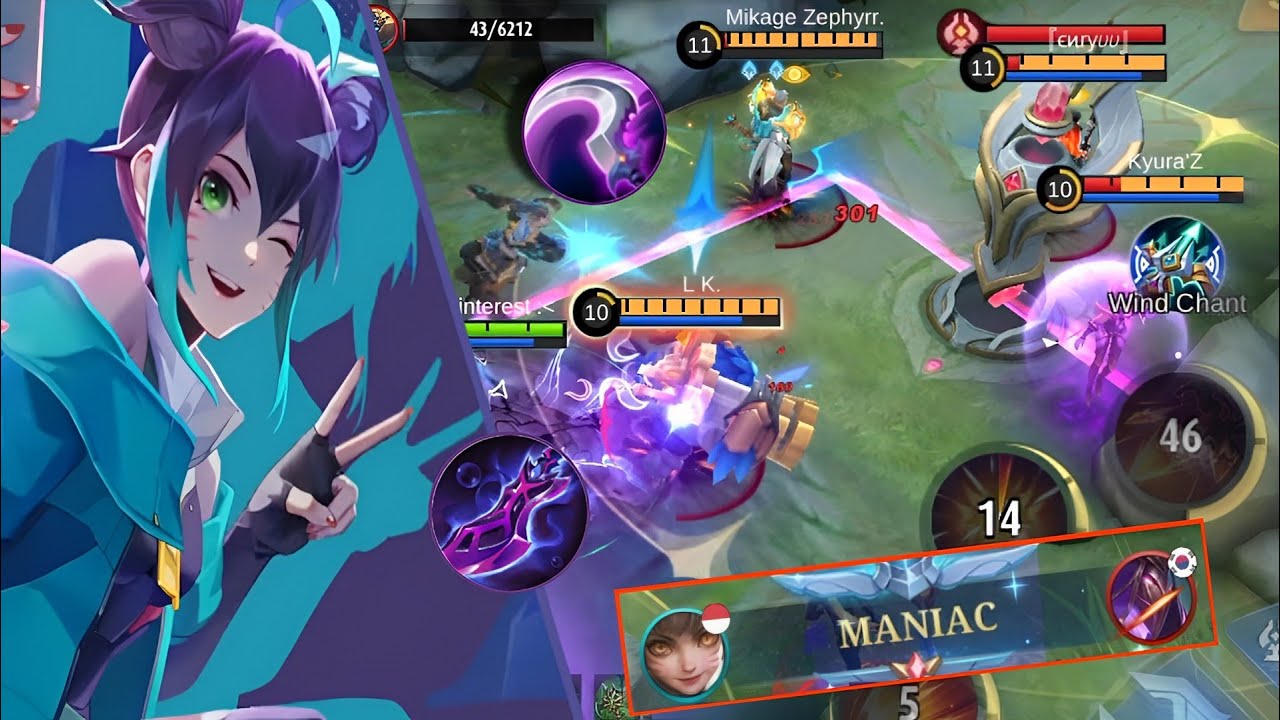 MANIAC!! Wanwan Brutal Damage! Best Build Wanwan | Mobile Legends - YouTube