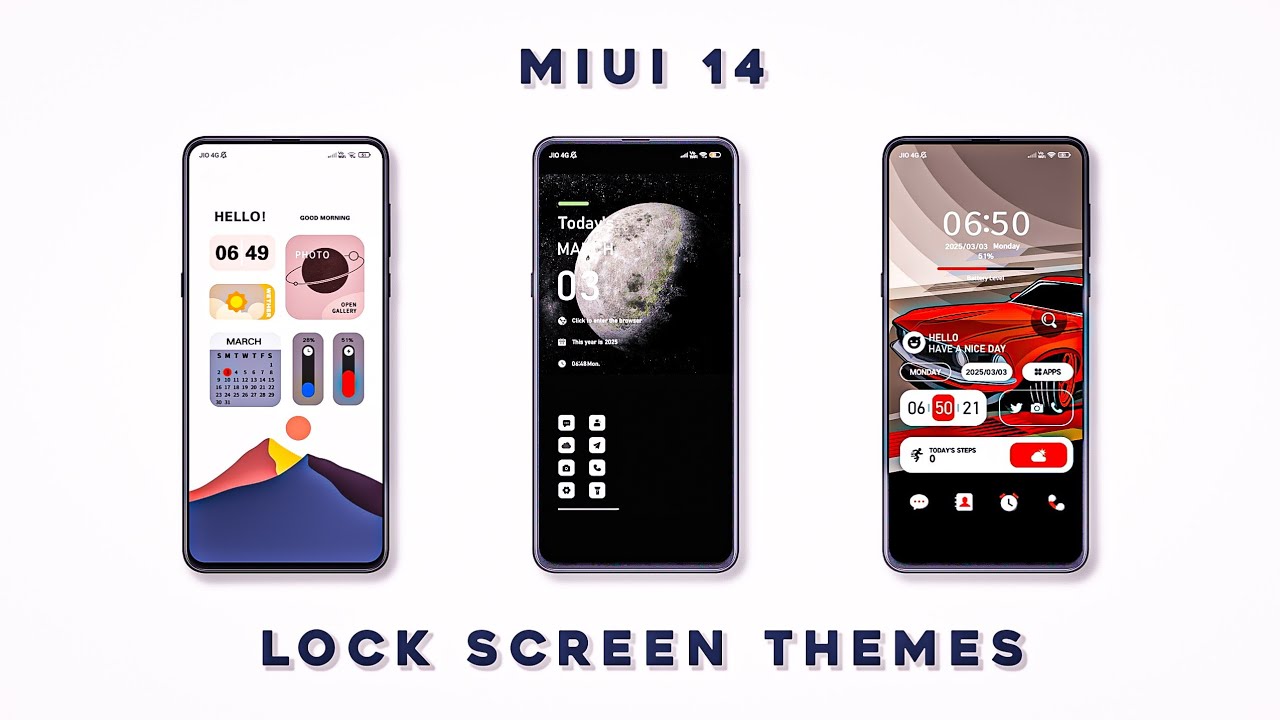 Top 3 MIUI 14 Lock Screen Themes | New MIUI 14 Home Screen Themes - YouTube