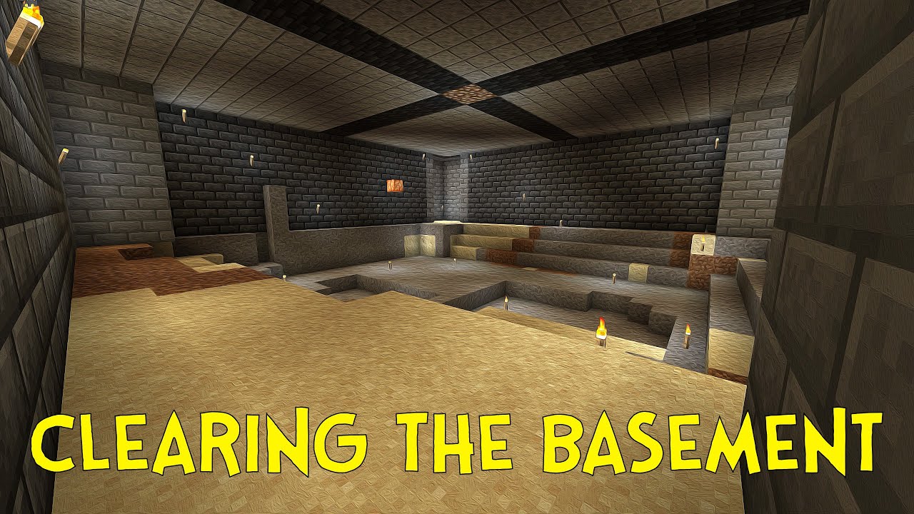 CLEARING THE BASEMENT! - Minecraft - Episode 14 - YouTube