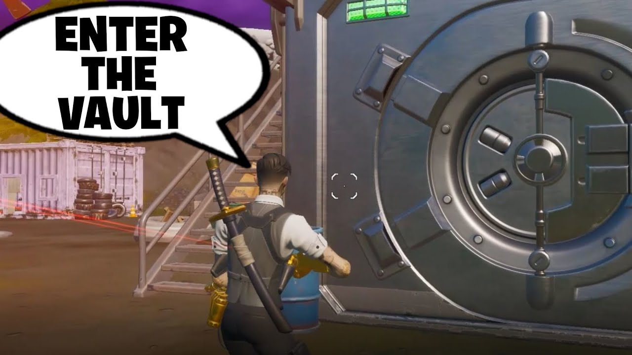 Fortnite Kit Challenge: Enter Catty Corner Vault - YouTube