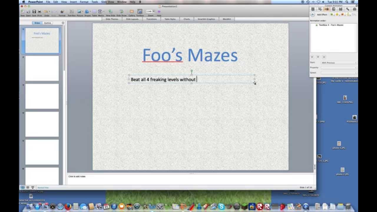 Lets make a powerpoint maze game part 1 - YouTube
