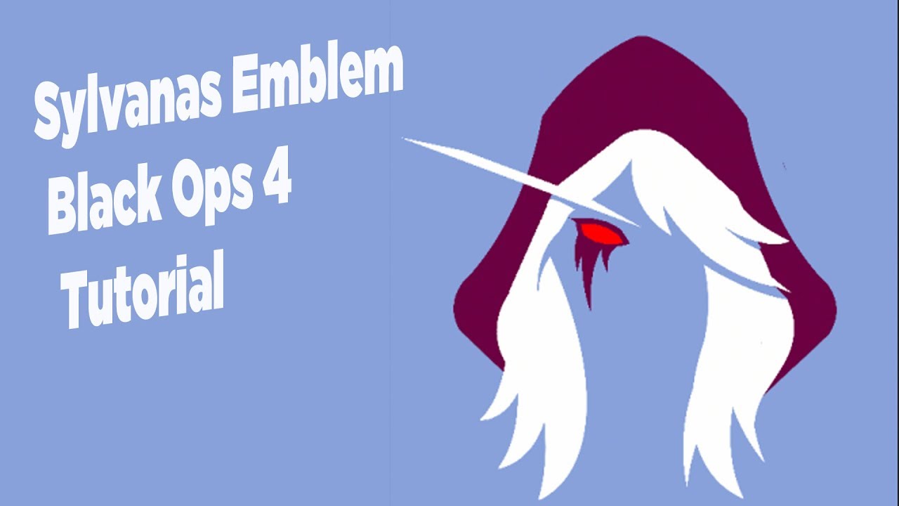 Black Ops 4 - Sylvanas Emblem Tutorial - YouTube