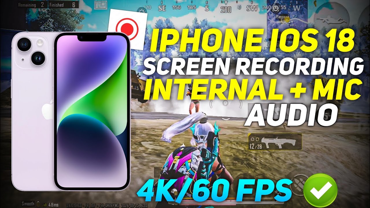 HOW TO SCREEN RECORD ON IPHONE IOS 18 IN 4K QUALITY 🔥 IPHONE SCREEN ...