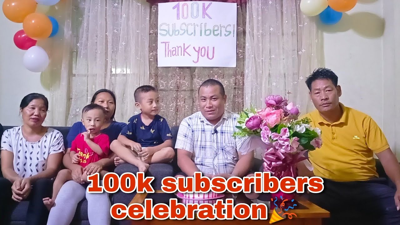 100k subscribers Celebration / Thank you My family Members 🙏 - YouTube