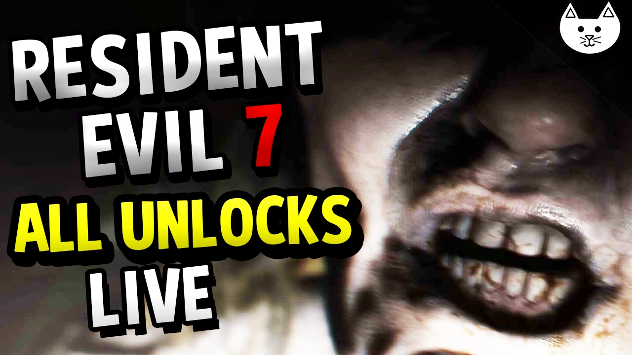 Resident Evil 7 Gameplay LIVE - UNDER 4 HOURS CHALLENGE ALL UNLOCKS ...