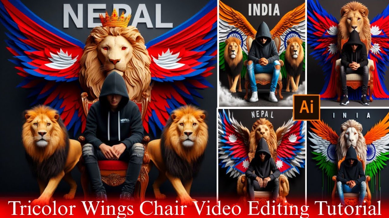 Trending 3D Tricolor Wings Name Video Editing 100% Viral🔥 3D Tricolor ...