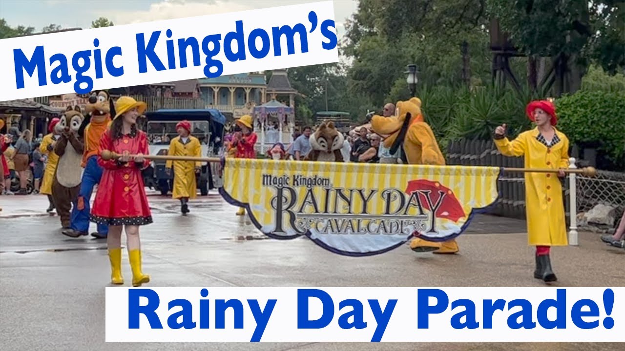 The Magic Kingdom Parade - Rainy Day Cavalcade - The Rainy Day Parade ...