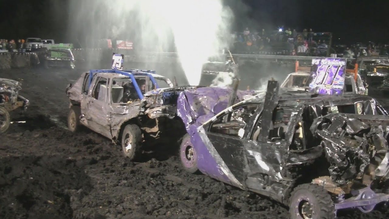 DEMOLITION DERBY TRACK SHOTS! QUARANTINE FIX! - YouTube