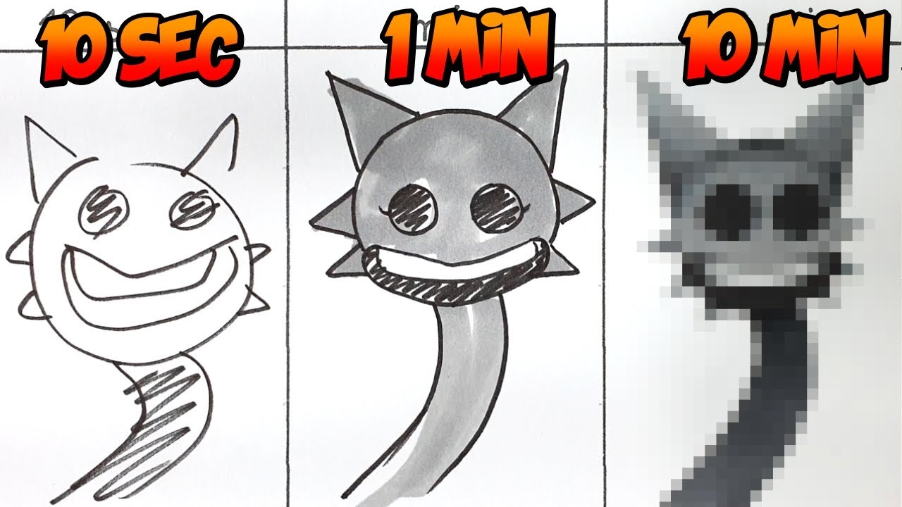 How to draw Sprunki Wenda phase 5 in 10 Minutes Challenge - YouTube