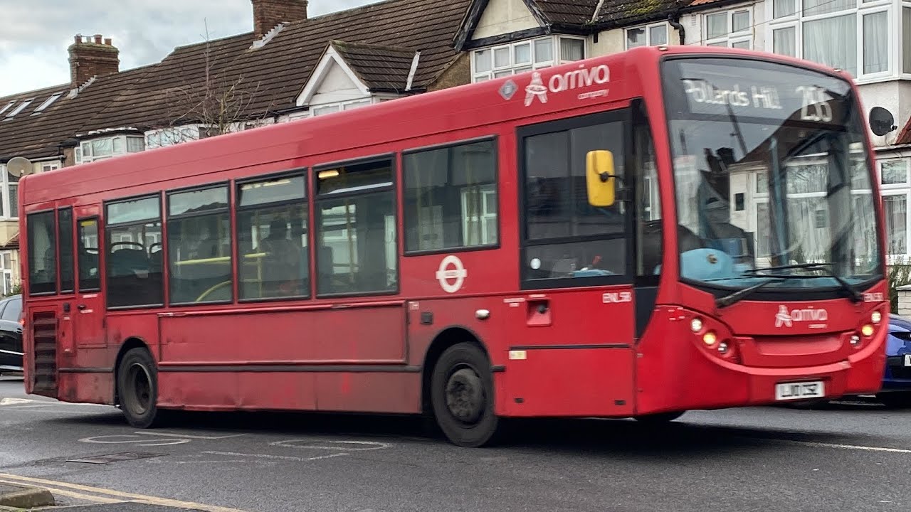 ADL Enviro200 Arriva London ENL58 LJ10CSZ Route 255 Pollards Hill - YouTube