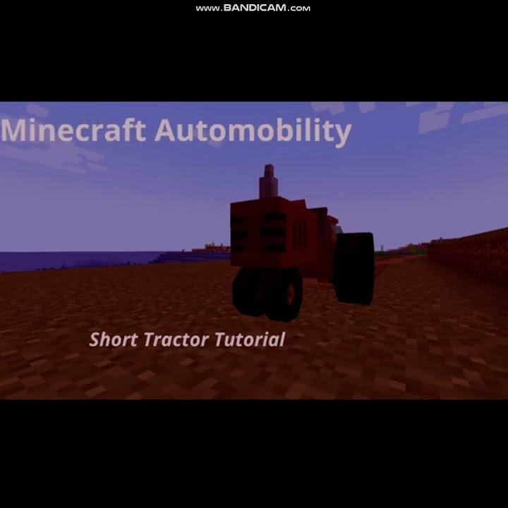 Minecraft Tractor Tutorial| Full video in description - YouTube