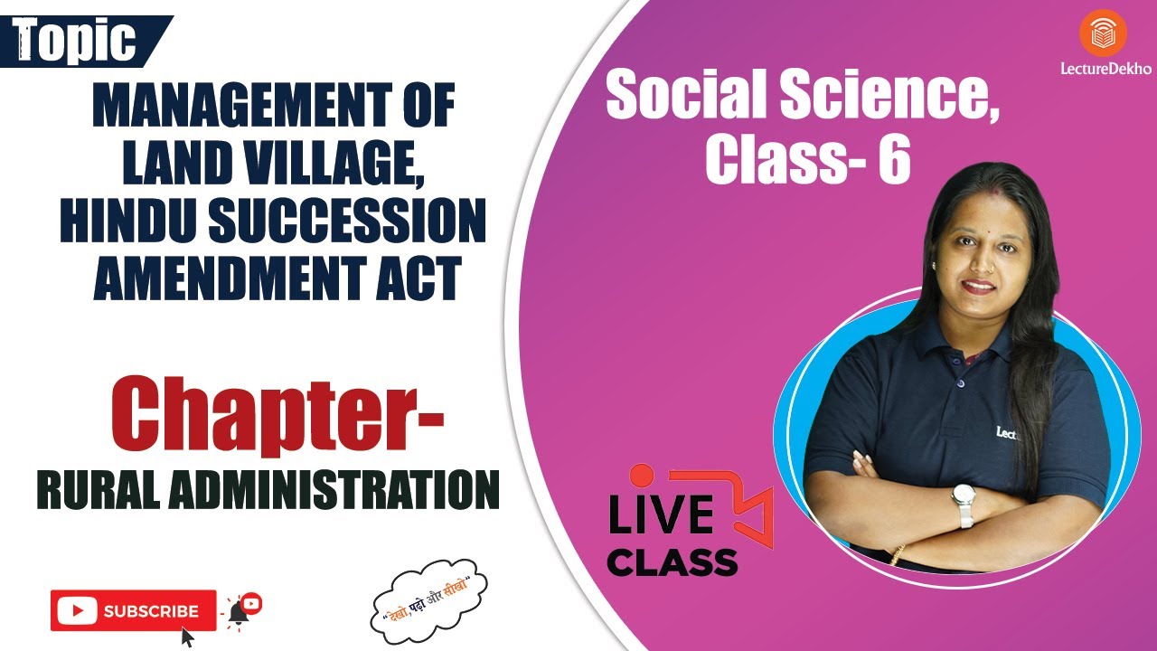 Rural administration | Live Classes Class 6th - YouTube