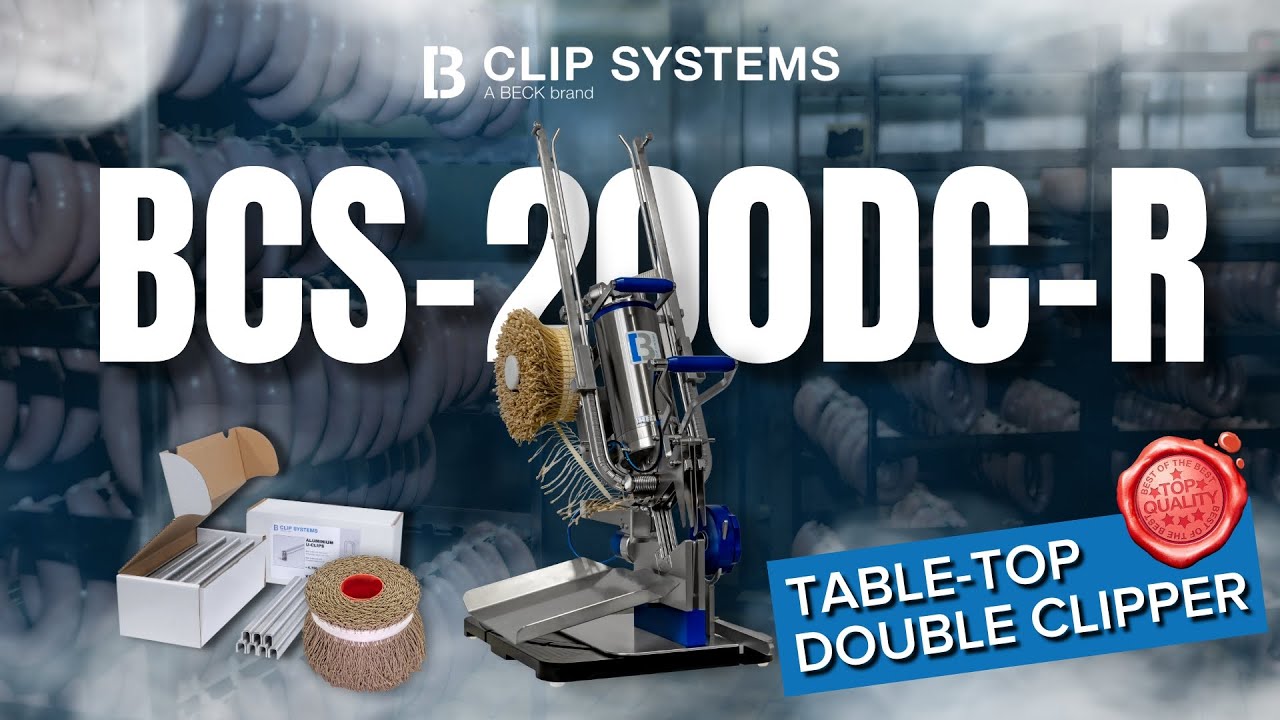 Rotary Double Clipper BCS-200DC-R__BECK Clip Systems - YouTube