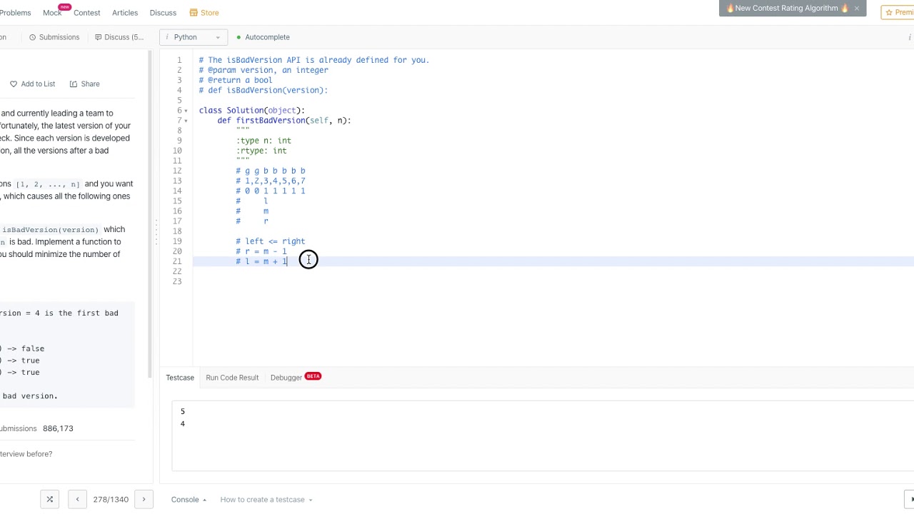 278 First Bad Version - Leetcode in go - binary search - YouTube