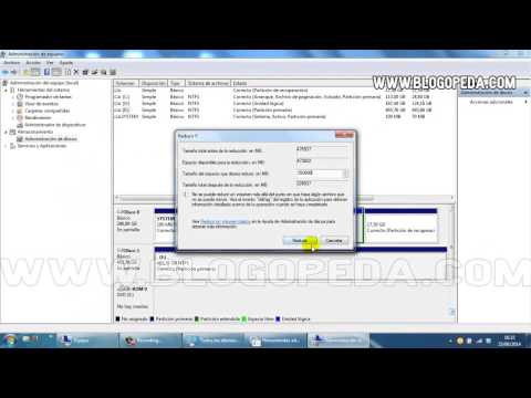 Cómo crear particiones en un disco duro en Windows 7