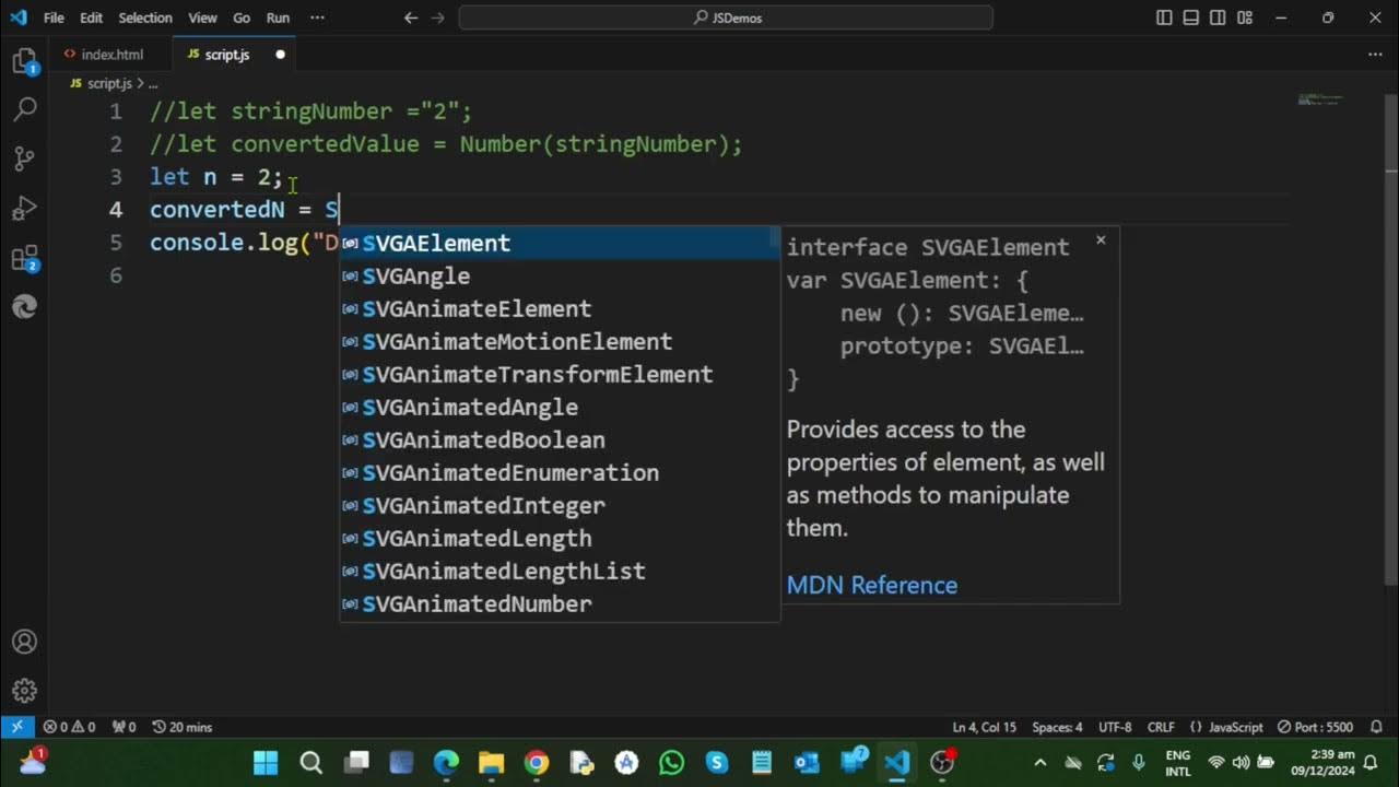 JavaScript Fundamentals | Lesson 8 | Type conversion - YouTube