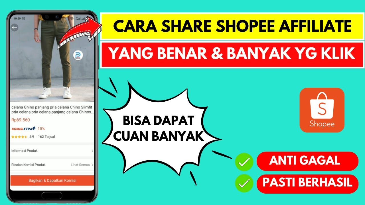 Cara Share Link Shopee Affiliate yang Benar - YouTube