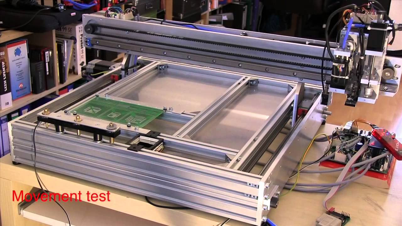 Movement Test of homemade SMD Pick and Place Machine - YouTube