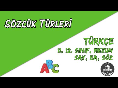 Türkçe - Sözcük Türleri #Benimle #EvdeKal #uzaktanegitim