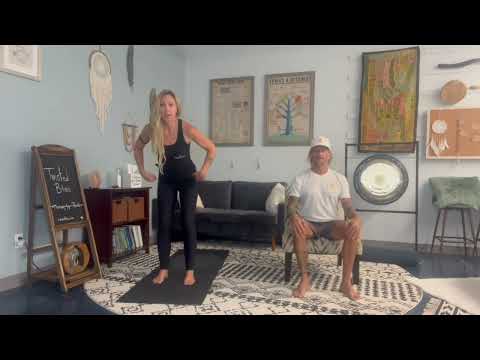 Sam & Crystal Duo Yoga Toe Touch Challenge Day 2