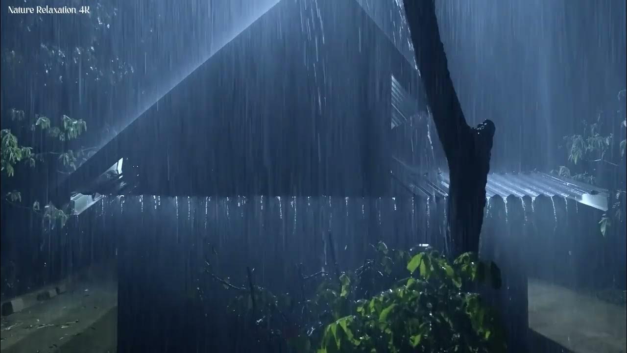 Heavy Thunderstorm Sounds for Sleeping: Torrential Rainstorm & Intense Thunder on a Stormy Night ...