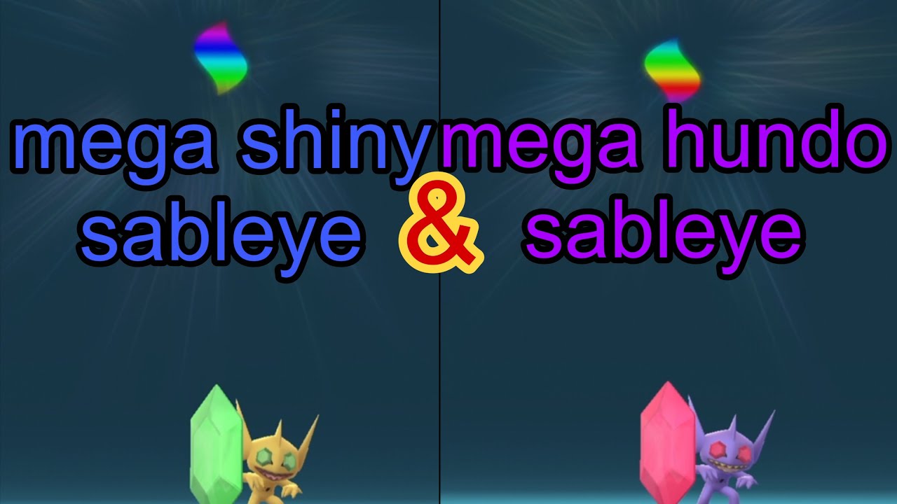 Raiding mega sableye# evolving mega shiny & mega HUNDO sableye - YouTube