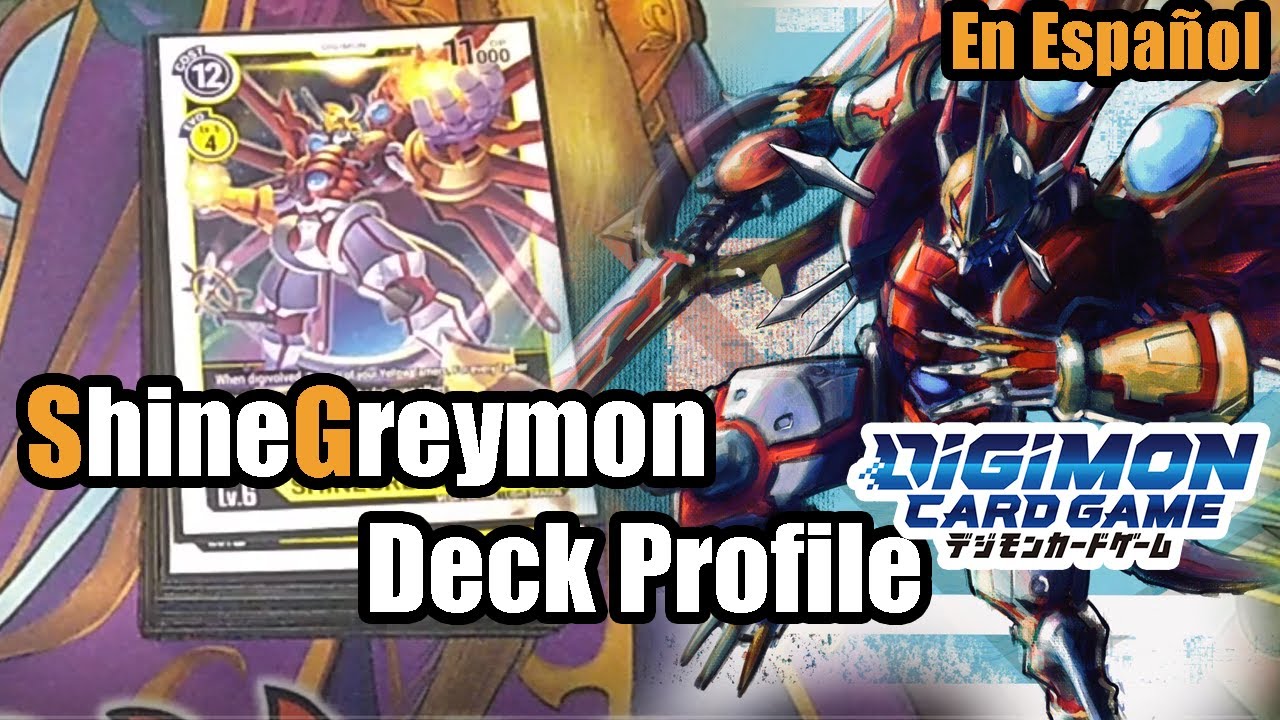 ShineGreymon Deck profile - Digimon Card Game español - YouTube