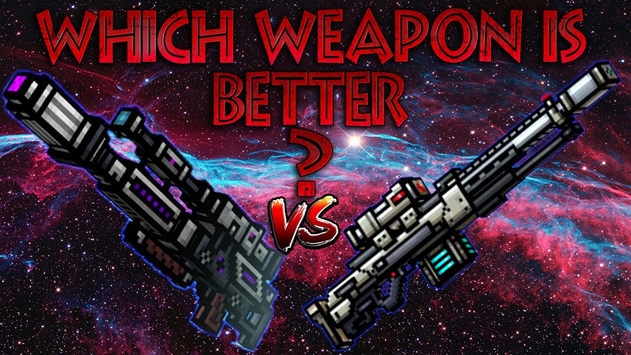 Pixel Gun 3D - Space Rifle VS Impulse Sniper Rifle - YouTube