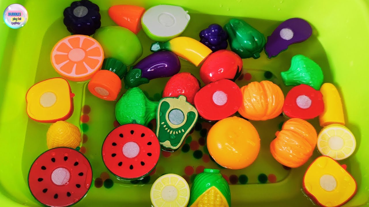 Best Learn Fruits and Vegetables Names with Toys| Preschool Toddler ...