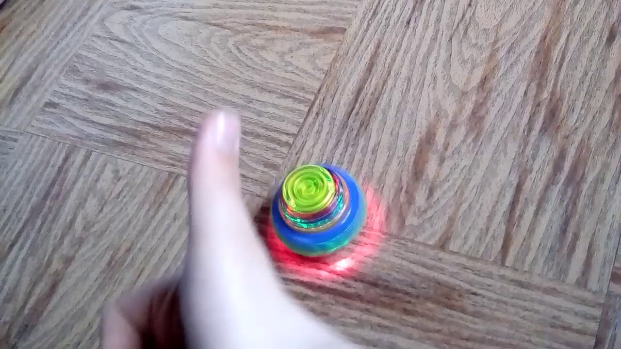1st UFO/Spaceship Spinning Top (Blue One) - YouTube
