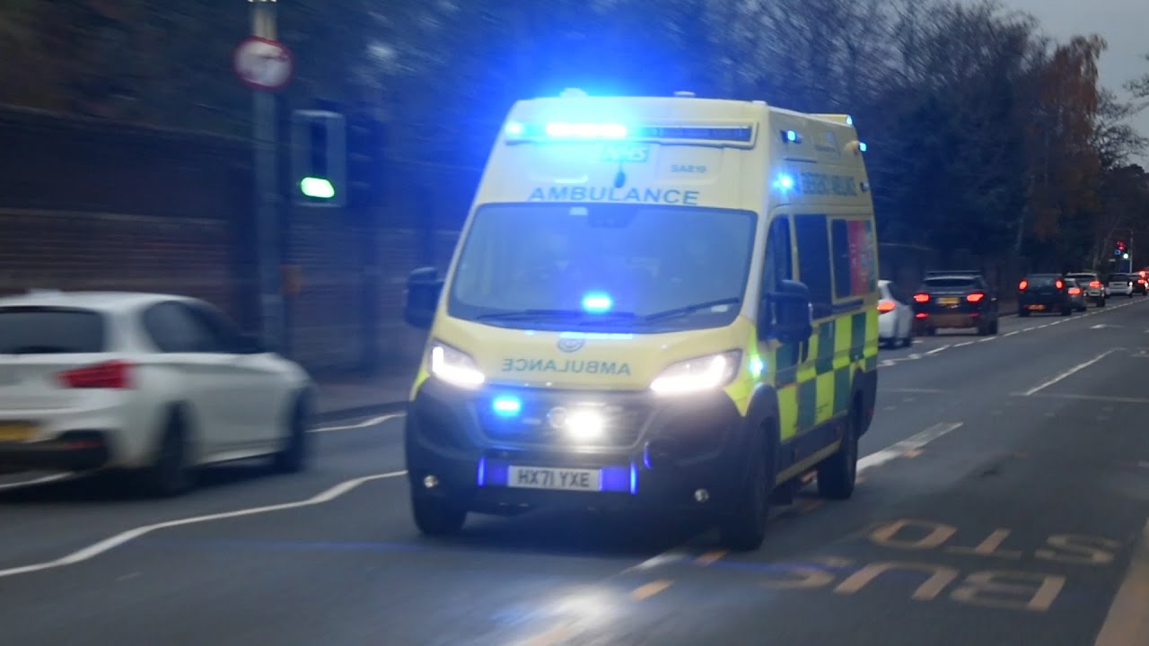 71 Plate SCAS Fiat Ducato responding with lights and sirens in ...