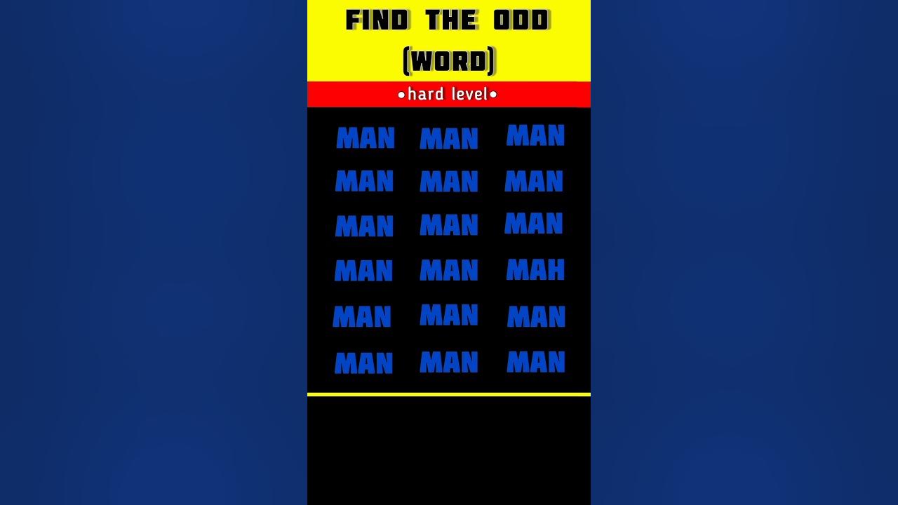 Find The Odd Word 2 YouTube find-the-odd-word-2-youtube