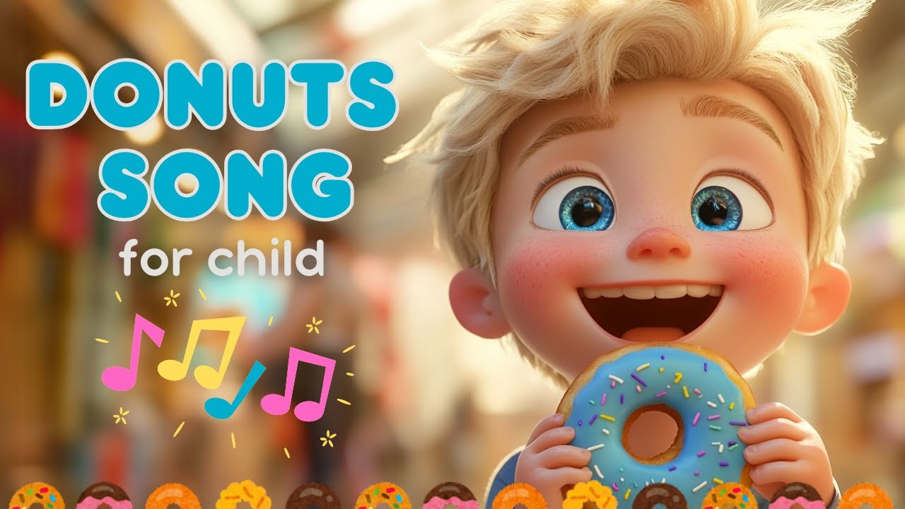 🎶 "Donut One, Donut Two" – A Happy Song for Kids! 🍩😃 - YouTube