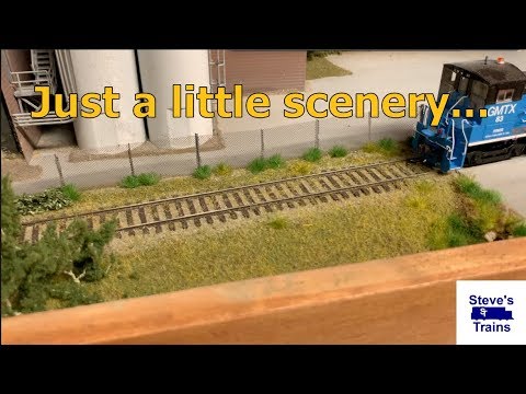 Tulsa Spur Part 13: Just a little scenery work on the 1x6 HO switching ...