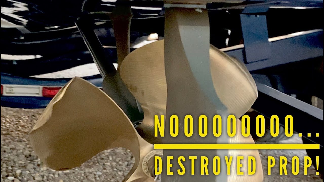 Boat prop destroyed... :( - YouTube