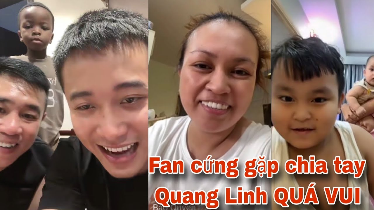 Fan cứng của Quang Linh quá vui được gặp Lôi Con, Tiến Nguyễn trước giờ ...