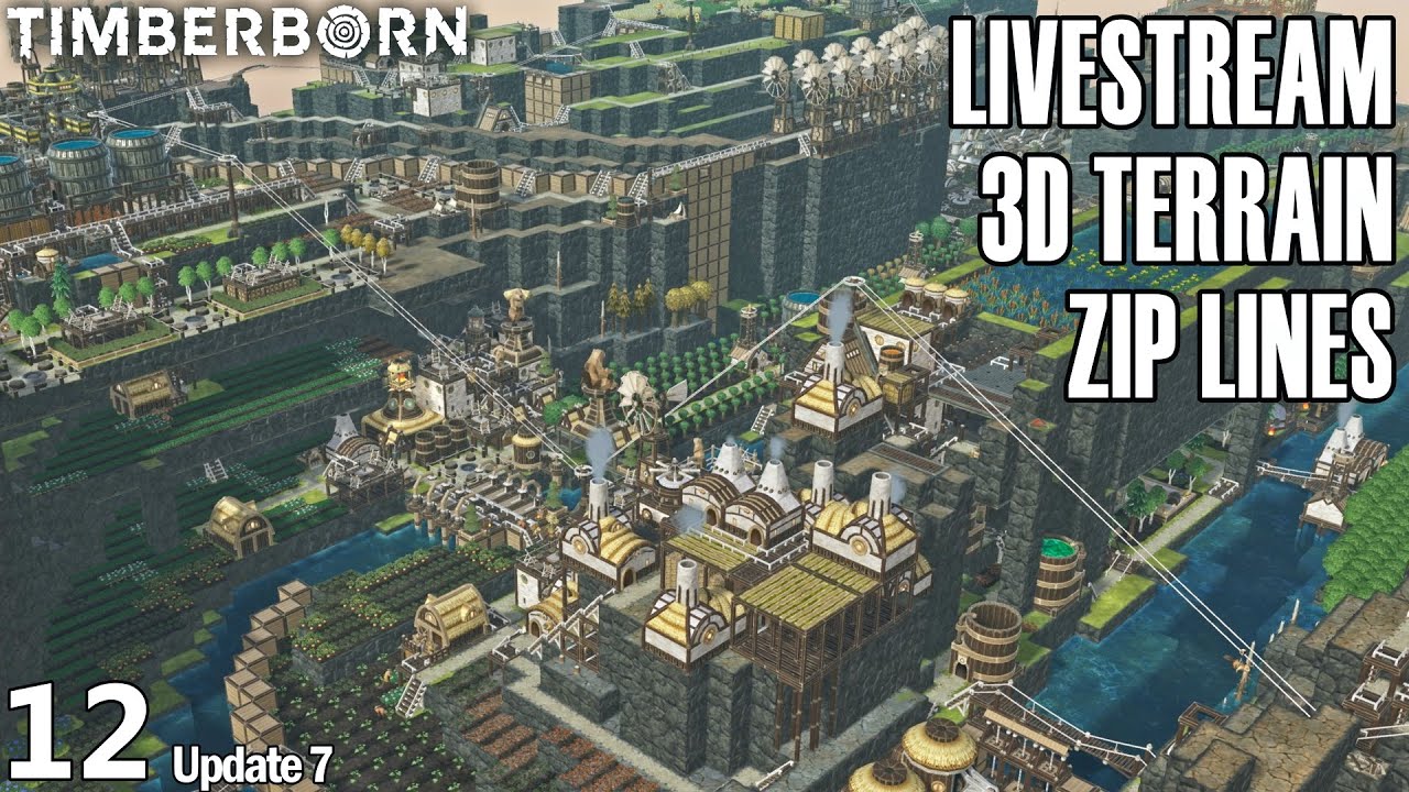 ZIPLINES 3D TERRAIN UPDATE 7 LIVESTREAM | TIMBERBORN - YouTube