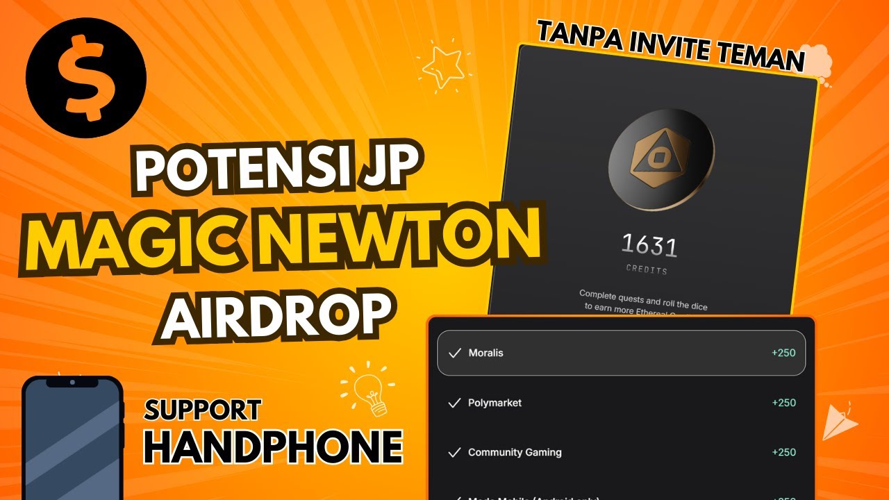 Magic Newton Airdrop - Airdrop Potensial dengan Funding Fantastis ( $83M) - YouTube