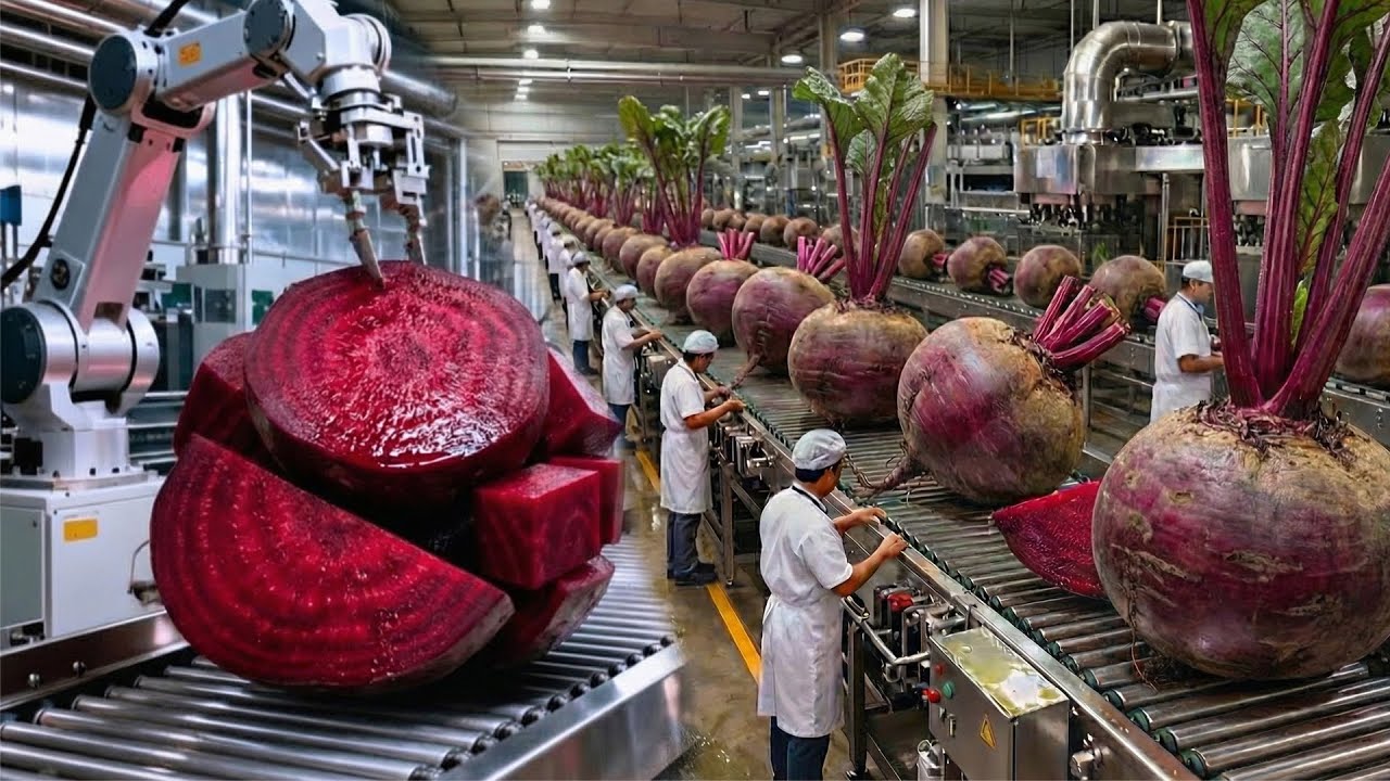 Inside A Modern Beetroot Juice Factory: From Raw Beetroot To Metal Tin ...