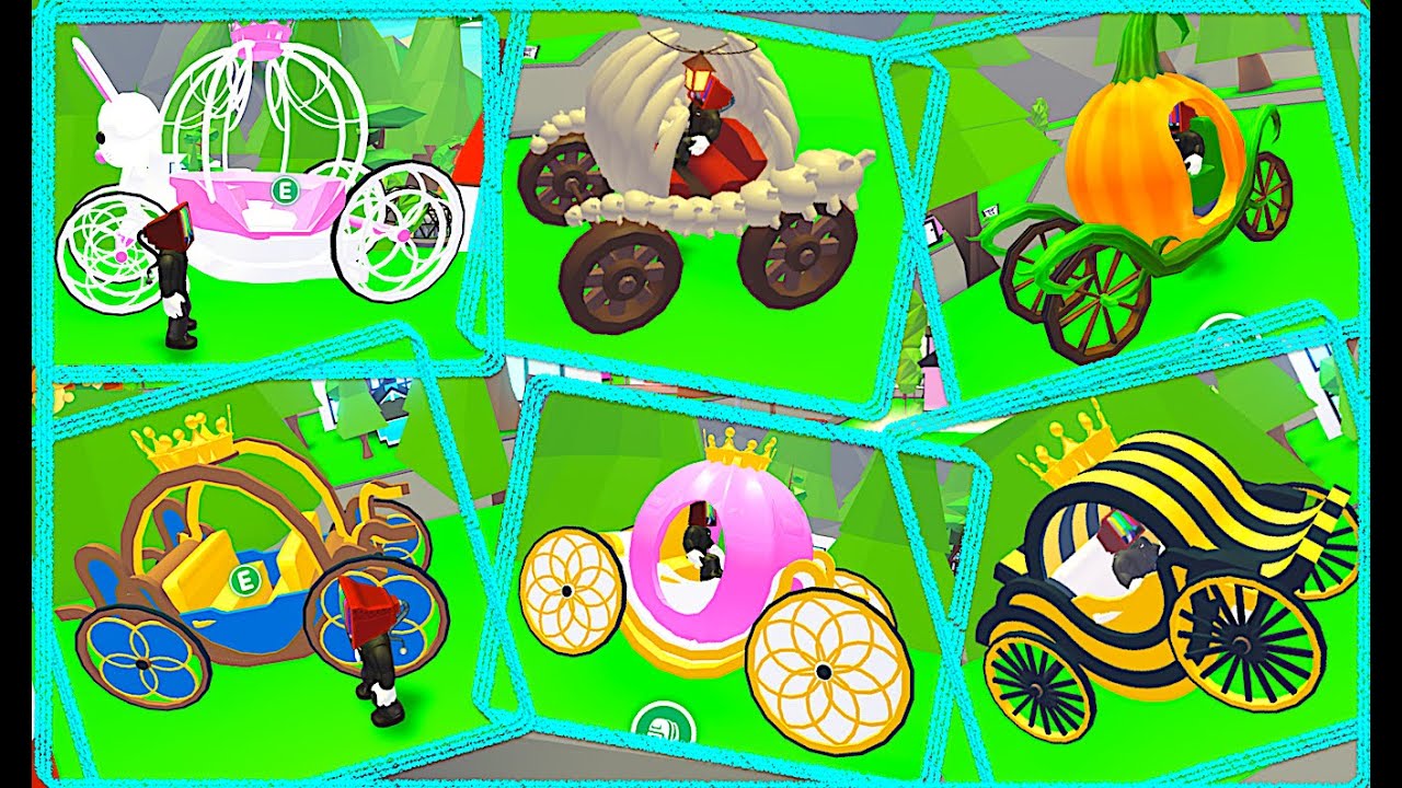 Adopt Me Carriages Bunny, Ribcage, Royal, Prince, Princess, Pumpkin ...