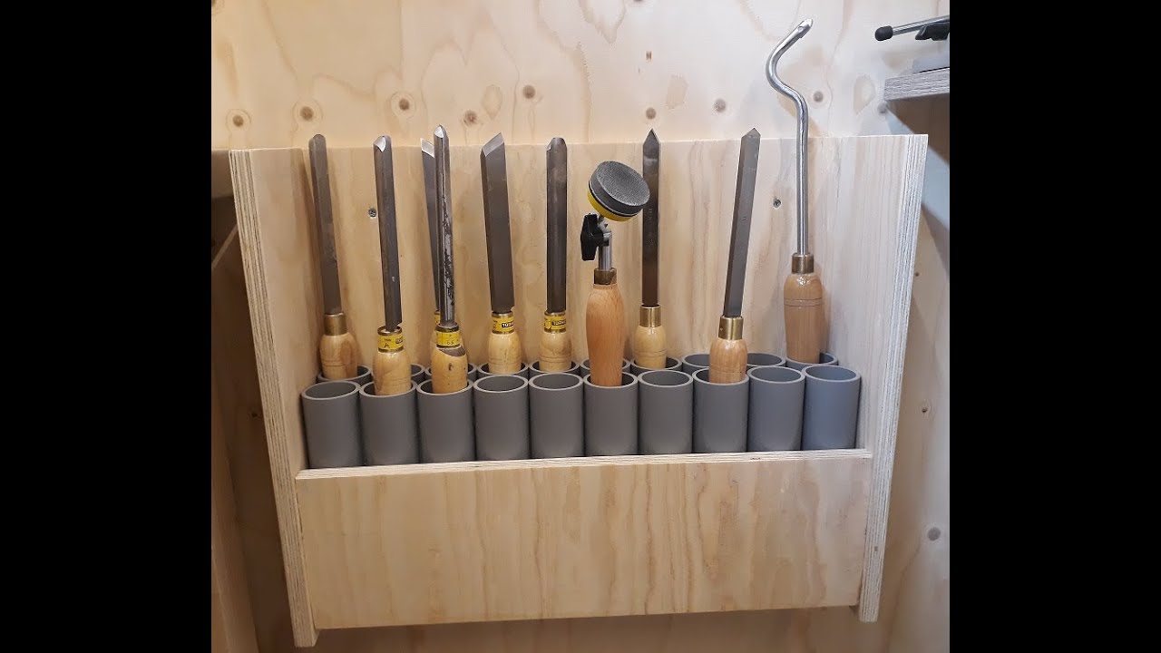 Making a tool holder for my woodturning tools - YouTube