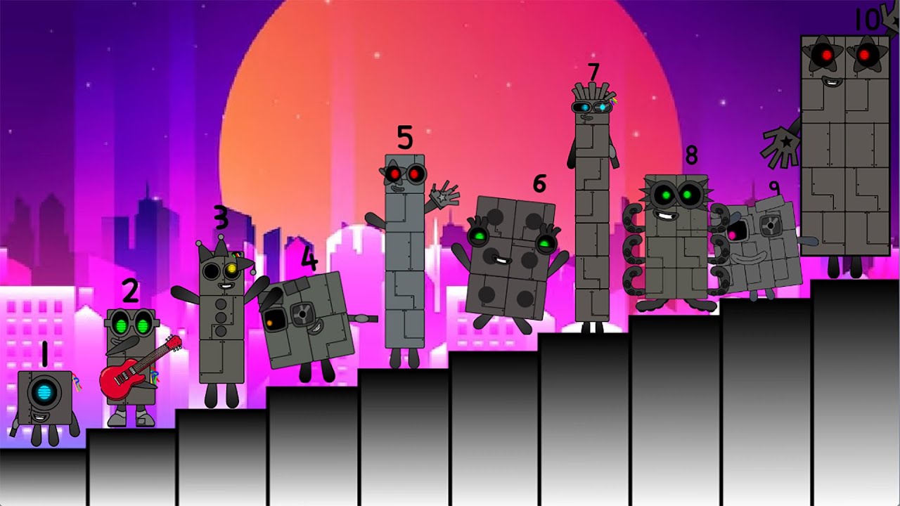 [Animation] Robot Numberblocks Band (1-10) But Normal - Showdown 2025 ...