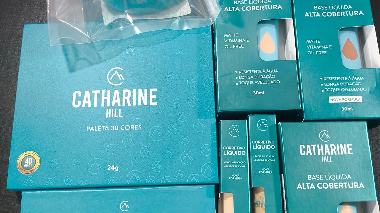 Testando produtos da Catharine Hill/ Maquiagem iniciante - YouTube