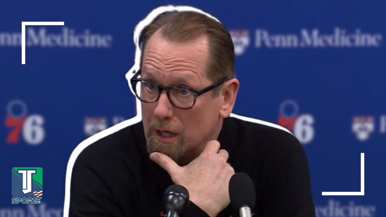 Nick Nurse CLAIMS Jalen Brunson's EXCESSIVE free throws led to 76ers ...