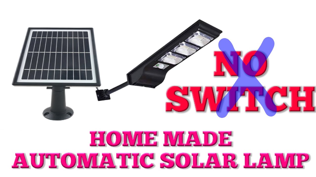Automatic solar lights. Street light project - YouTube